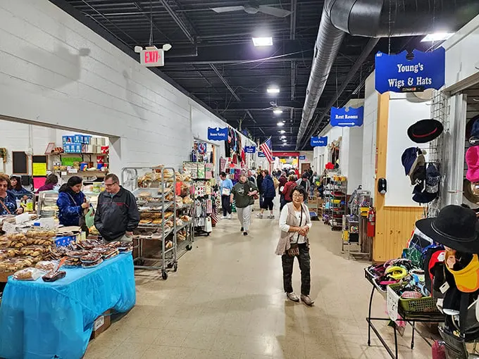 From farm-fresh tomatoes to funky retro lamps, this market's got more variety than a 1950s TV dinner—and it's twice as satisfying!