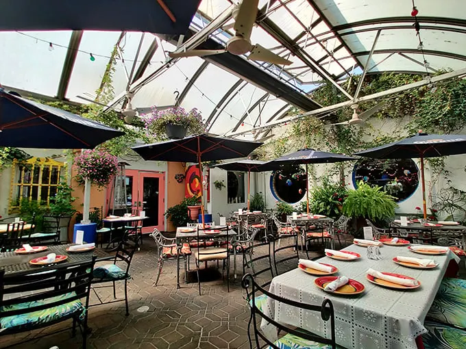 "Forget the Hanging Gardens of Babylon—El Meson's lush patio is the new wonder of the world. Pass the salsa!"
