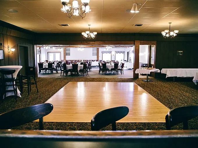 A dance floor that's seen its fair share of electric slides. By day, it's all about the food. By night, it's where memories are made.