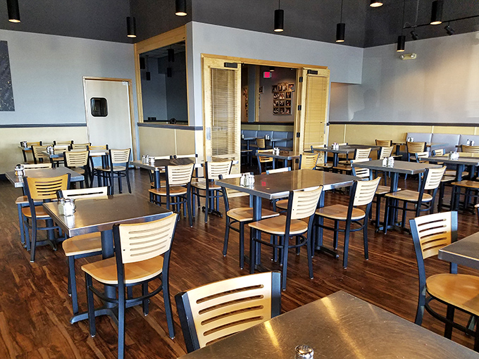 Dine in comfort and style! This spacious area is perfect for savoring your meal and plotting your next sandwich conquest.