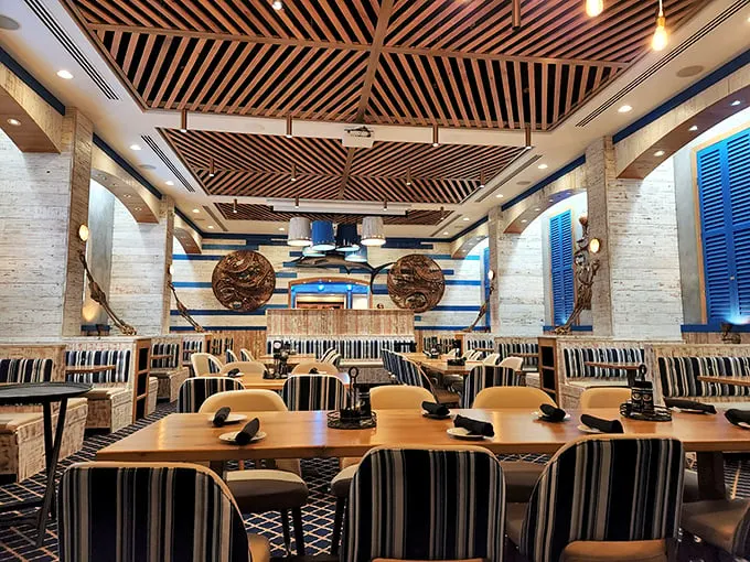 Ahoy, matey! This dining area is ship-shape and Bristol fashion. You'll feel like the captain of your own culinary cruise.