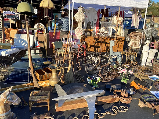 One person's clutter is another's treasure trove. This booth is a real-life "I Spy" game for grown-ups.