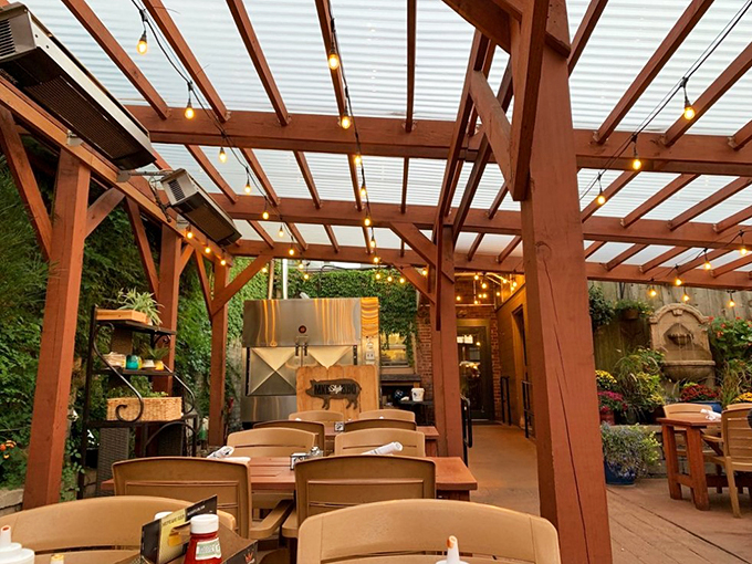 Alfresco BBQ bliss! This patio is where sunshine meets smoky goodness, creating the perfect backdrop for your meat-induced food coma.