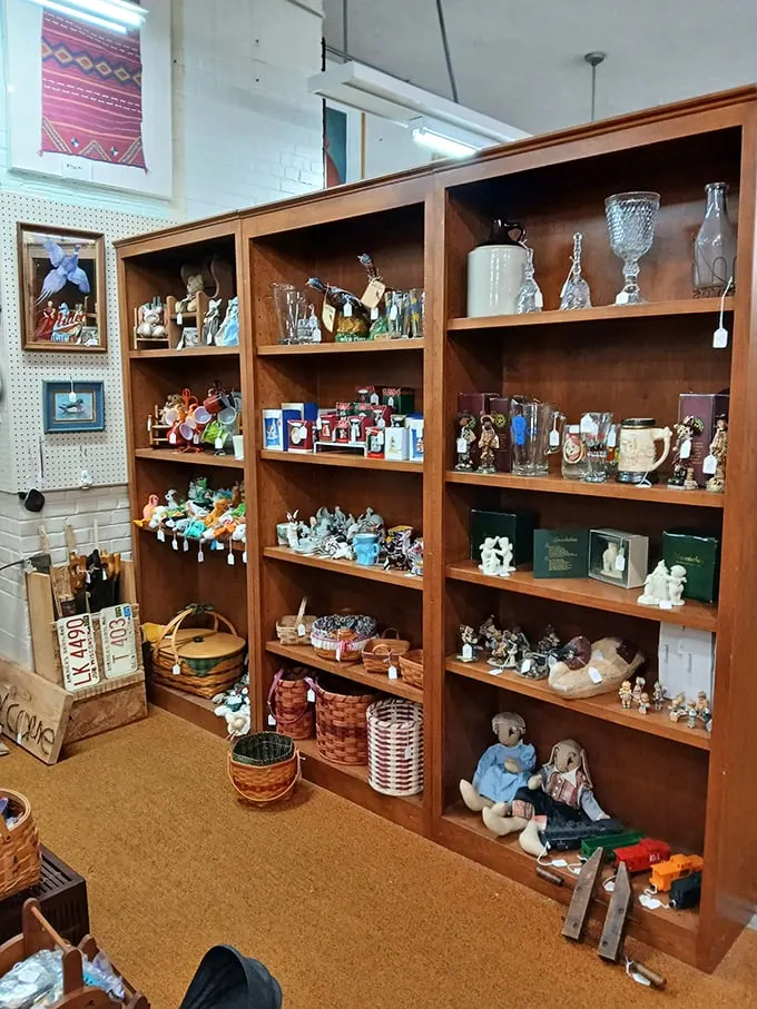 It's not clutter, it's curated chaos! This eclectic ensemble is like a 'Where's Waldo?' of whimsical wonders.