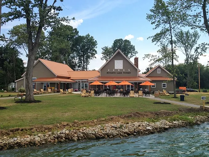 Buckeye Lake Winery: Where lake views and fine wines collide. It's like a beach vacation, minus the sand in your shoes.