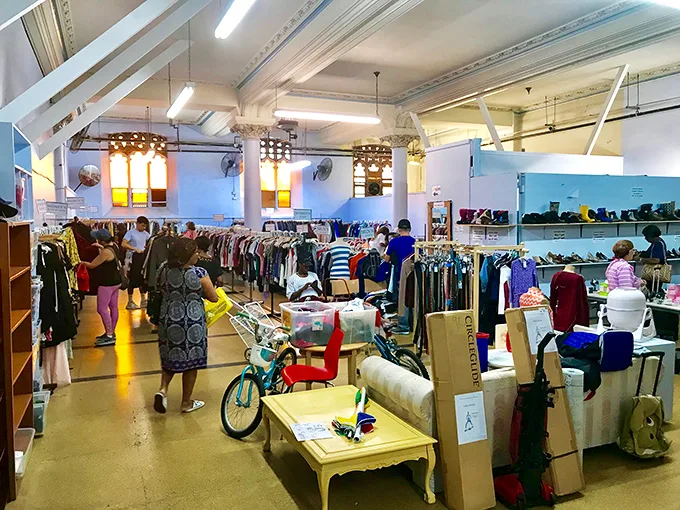 Humble exterior, heavenly finds. Step into Saint Francis Thrift Store and discover why thrifting is the new praying.
