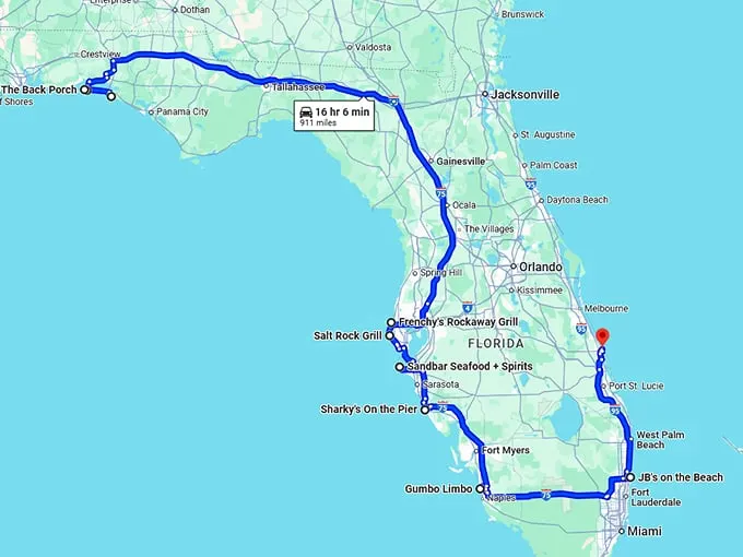 breathtaking oceanside restaurants florida map