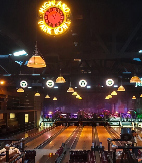 california retro bowling alley FTR