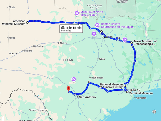 unforgettable trip texas museums map