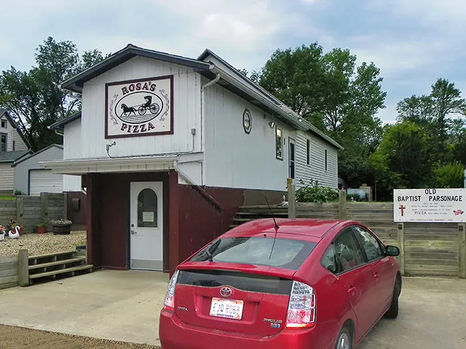 Welcome to Rosa's Pizza, where the exterior is as humble as a prairie farmhouse, but the flavors inside are anything but modest!