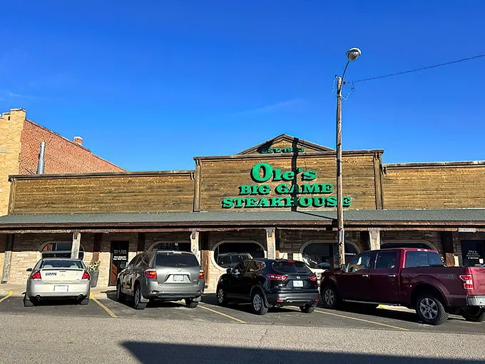 Welcome to Ole's, where the steaks are big and the decor is… bigger! This wooden wonder has been serving up surprises since 1933.