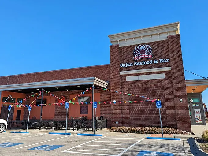 A brick-and-mortar treasure chest of seafood delights! This unassuming exterior hides a world of oceanic flavors waiting to be discovered.