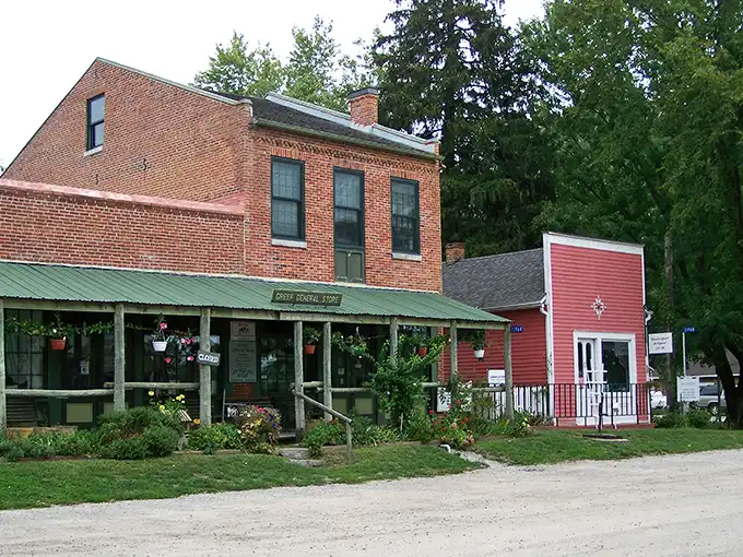 Step into a Norman Rockwell painting come to life! Bentonsport's main street is a charming time capsule that'll make you want to trade your smartphone for a soda fountain.
