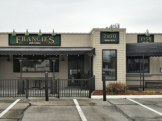 A time capsule of flavor! Francie's exterior promises a journey back to 1958, when sandwiches were king and calories were just a twinkle in our eyes.
