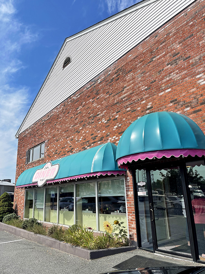 Welcome to the 50's Diner, where nostalgia comes with a side of teal awnings and brick-wall charm. This time capsule of culinary delight is ready to transport you back to the era of sock hops and soda fountains.