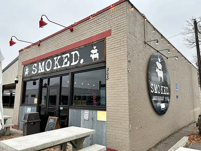 Welcome to SMOKED, where the aroma of barbecue is your first delicious greeting. This unassuming exterior hides a world of smoky wonders within.