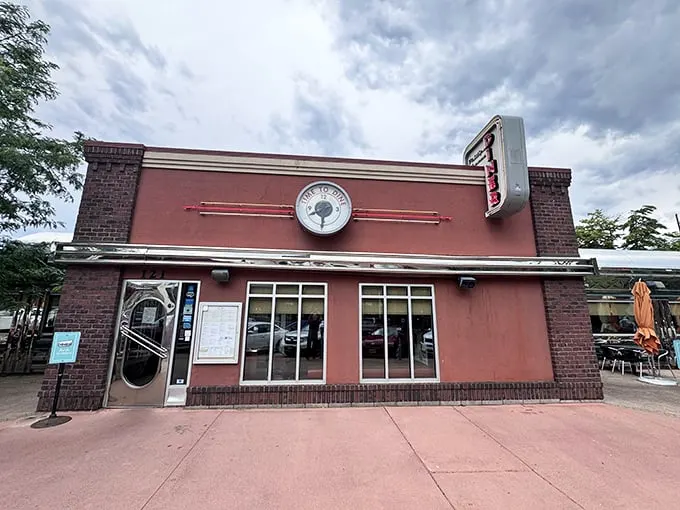 Step into a time machine disguised as a diner! Phillips Avenue's exterior promises a journey back to the golden age of comfort food.