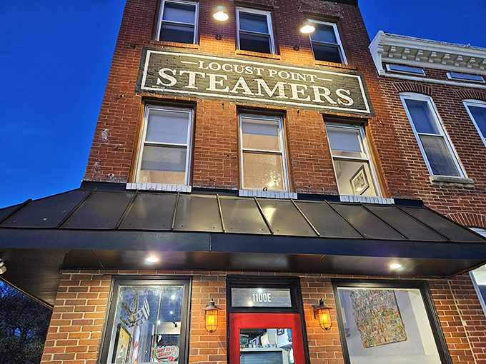 A brick-and-mortar siren song for seafood lovers! LP Steamers stands tall in Locust Point, its vintage sign a beacon of delicious promises to come.