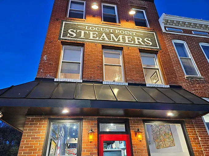 A brick-and-mortar siren song for seafood lovers! LP Steamers stands tall in Locust Point, its vintage sign a beacon of delicious promises to come.