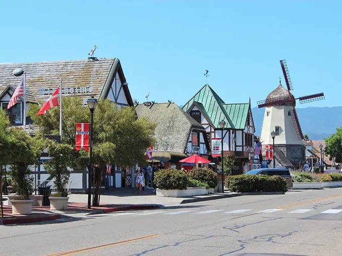 Welcome to Solvang, where Denmark and California had a love child! This charming town square looks like it leapt straight out of a Hans Christian Andersen tale.