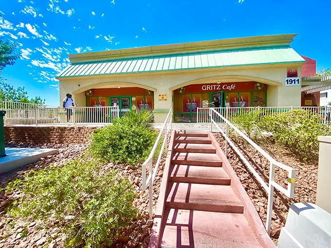 Welcome to flavor town! Gritz Cafe's exterior might be unassuming, but inside lies a treasure trove of Southern comfort that'll make your taste buds do a happy dance.