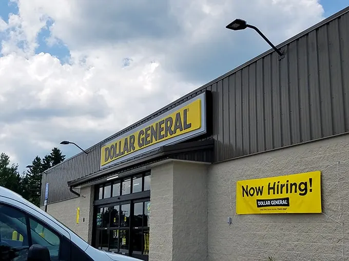 Welcome to bargain paradise! This unassuming exterior hides a treasure trove of deals that would make even the most frugal shopper's heart skip a beat.