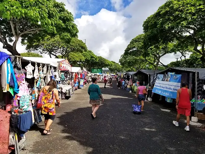 Welcome to the treasure hunter's paradise! Aloha Stadium Swap Meet is where Hawaiian dreams and bargain-hunting skills collide under the swaying palms.