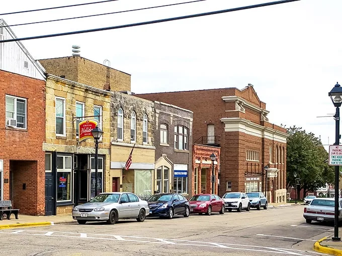 Step into a time machine! Mineral Point's High Street is a living postcard from the 1890s, complete with charming storefronts and vintage Pepsi machines.