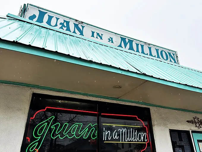 "Juan in a Million" isn't just a clever name—it's a promise of Tex-Mex paradise. This unassuming exterior hides a world of flavor that'll make your taste buds do the cha-cha.