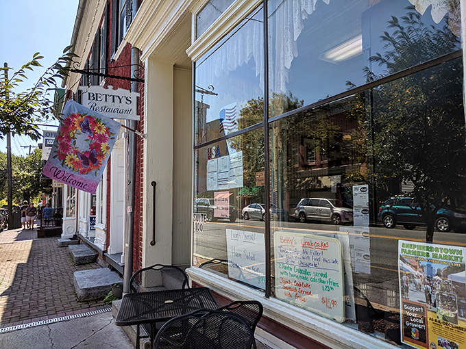 Welcome to Betty's, where the charm is as homemade as the gravy! This cozy brick facade promises comfort food that'll hug your soul.