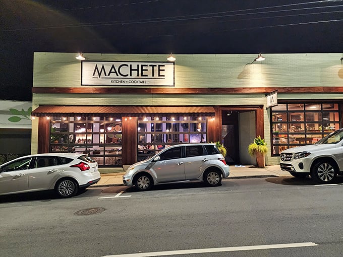 MACHETE's minimalist exterior houses culinary treasures within – like finding a speakeasy that trades passwords for perfect ponzu sauce.