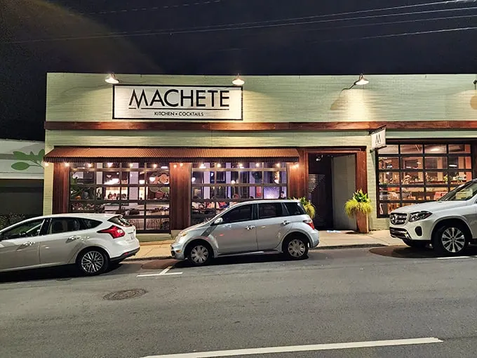 MACHETE's minimalist exterior houses culinary treasures within – like finding a speakeasy that trades passwords for perfect ponzu sauce.