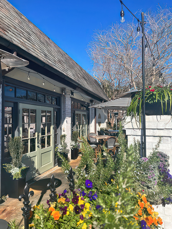 A secret garden or gourmet getaway? At Beausoleil, it's a delicious case of both! Lush greenery and French doors invite you into a world of culinary delights.