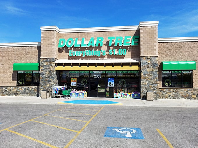 Welcome to the Emerald City of savings! This Dollar Tree in Kalispell stands tall, promising treasures that won't break the bank.