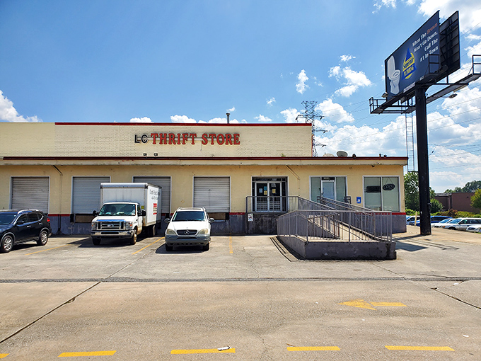 Welcome to the land of forgotten treasures! This unassuming exterior hides a world where one person's castoffs become another's prized possessions.