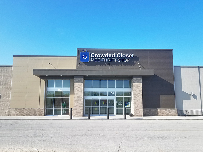 Welcome to the Crowded Closet, where retail therapy meets treasure hunting! This unassuming facade hides a world of wonders waiting to be discovered.