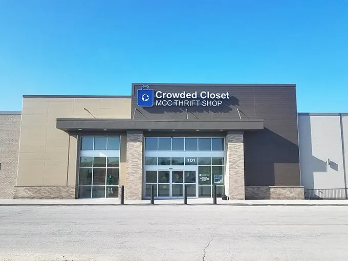 Welcome to the Crowded Closet, where retail therapy meets treasure hunting! This unassuming facade hides a world of wonders waiting to be discovered.
