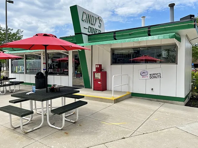 The little diner that could! Cindy's distinctive green-trimmed exterior stands proudly in downtown Fort Wayne, a stainless steel time capsule serving happiness 15 seats at a time.