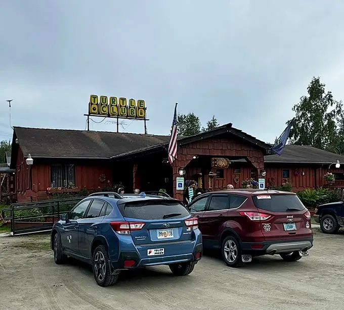 Welcome to the Turtle Club, where rustic charm meets culinary magic! This unassuming exterior hides a treasure trove of flavors that'll make your taste buds do a happy dance.