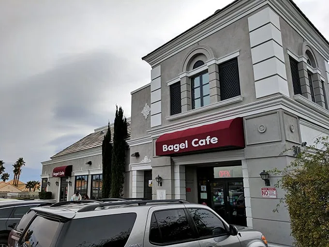 A slice of New York in the Nevada desert! The Bagel Cafe's unassuming exterior hides a world of deli delights within.