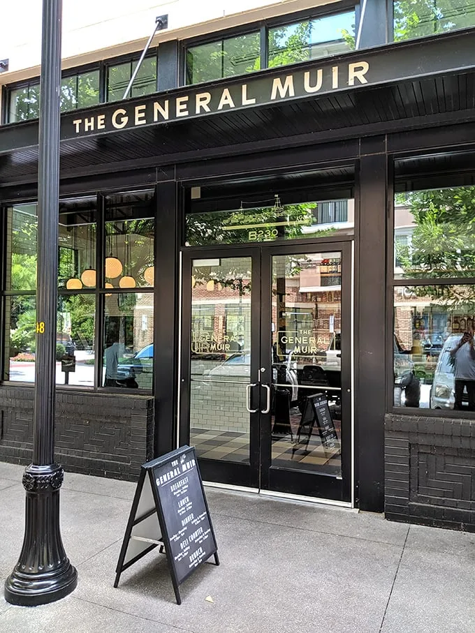 Welcome to flavor town! The General Muir's sleek exterior promises a culinary adventure that'll make your taste buds do the cha-cha.