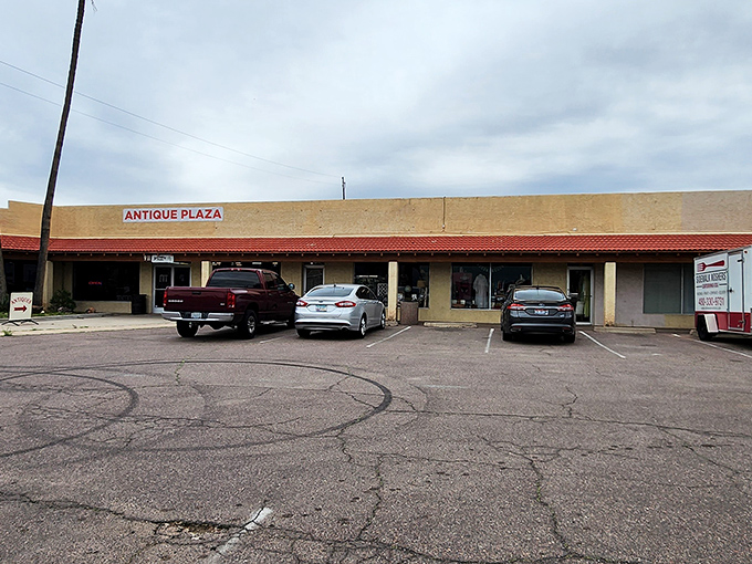 Welcome to Antique Plaza, where the past comes alive! This unassuming storefront is like a TARDIS – bigger on the inside and full of wonders.
