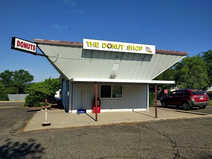 Welcome to donut paradise! This unassuming exterior hides a treasure trove of sugary delights that would make Homer Simpson weep with joy.