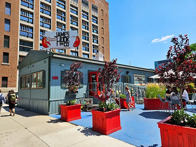 A seafood shack that's hooked Boston's heart! James Hook & Co. stands proud amidst skyscrapers, like a lobster-loving David among corporate Goliaths.