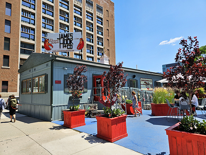 A seafood shack that's hooked Boston's heart! James Hook & Co. stands proud amidst skyscrapers, like a lobster-loving David among corporate Goliaths. 