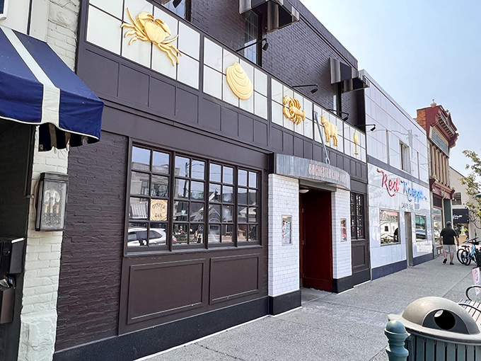 Surf's up in downtown Rochester! This unassuming storefront hides a seafood lover's paradise, complete with whimsical sea creature art that'll make you smile.