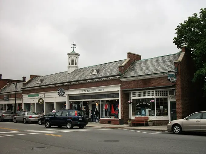 Strolling down this street is like stepping into a time machine, minus the flux capacitor. Charming brick buildings and quaint shops transport you to a simpler era.