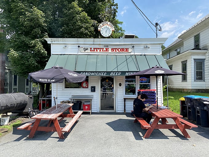 Welcome to sandwich paradise! The Little Store's charming exterior promises big flavors inside. It's like stumbling upon a culinary time capsule in the heart of Lebanon.