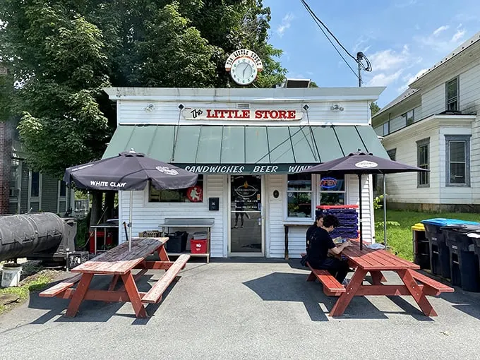 Welcome to sandwich paradise! The Little Store's charming exterior promises big flavors inside. It's like stumbling upon a culinary time capsule in the heart of Lebanon.
