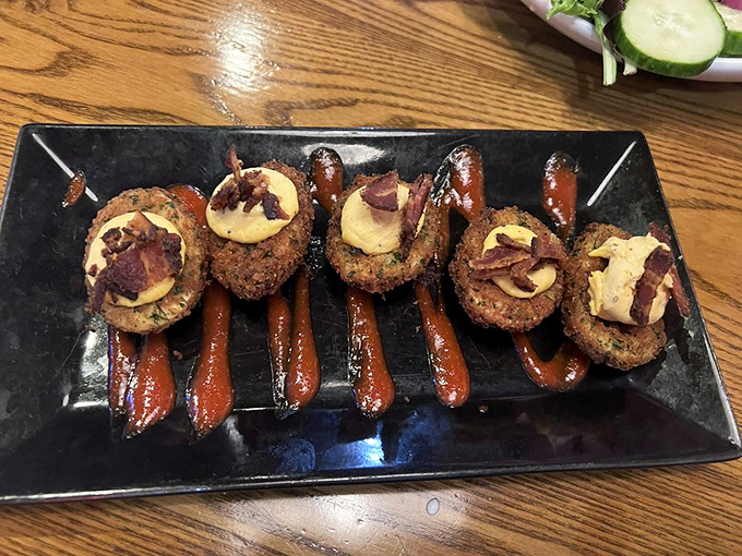 These aren't your grandmother's deviled eggs—unless your grandmother was secretly a culinary genius with a thing for bacon.